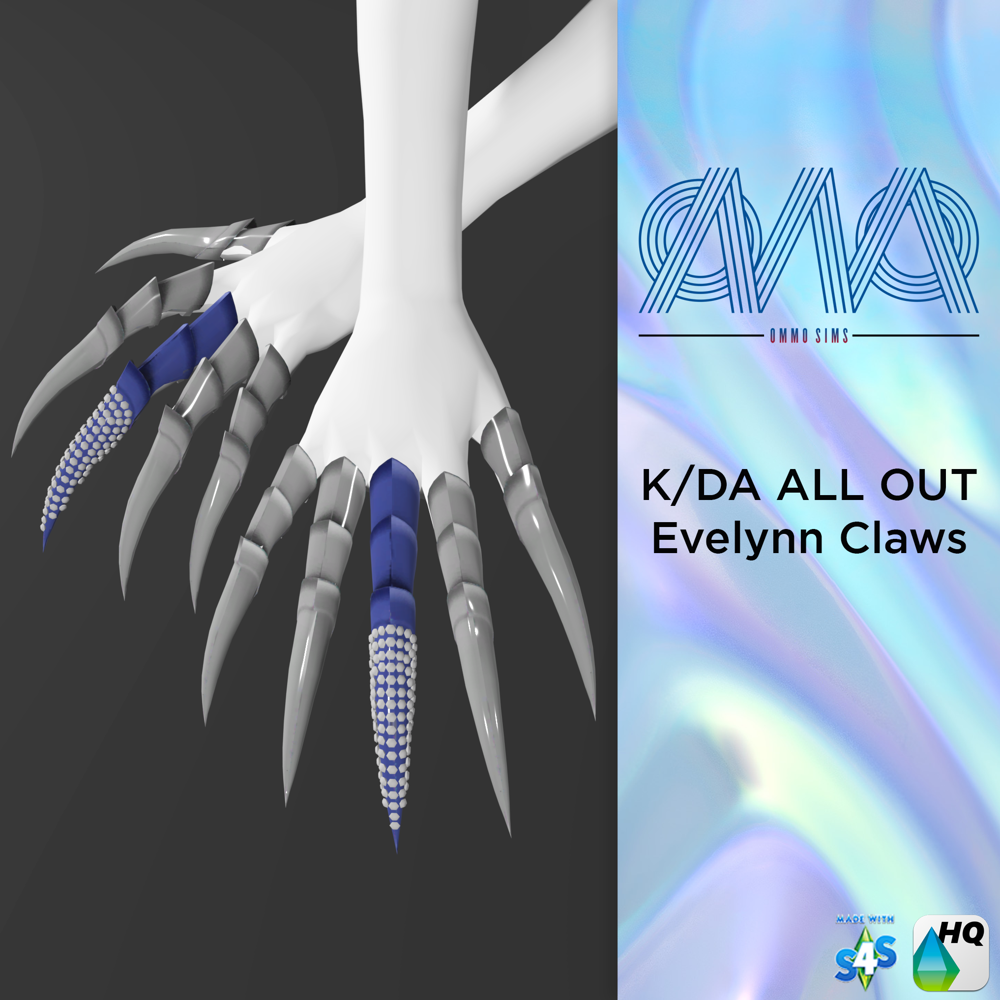 K/DA - ALL OUT Evelynn Claws - The Sims 4 Create a Sim - CurseForge