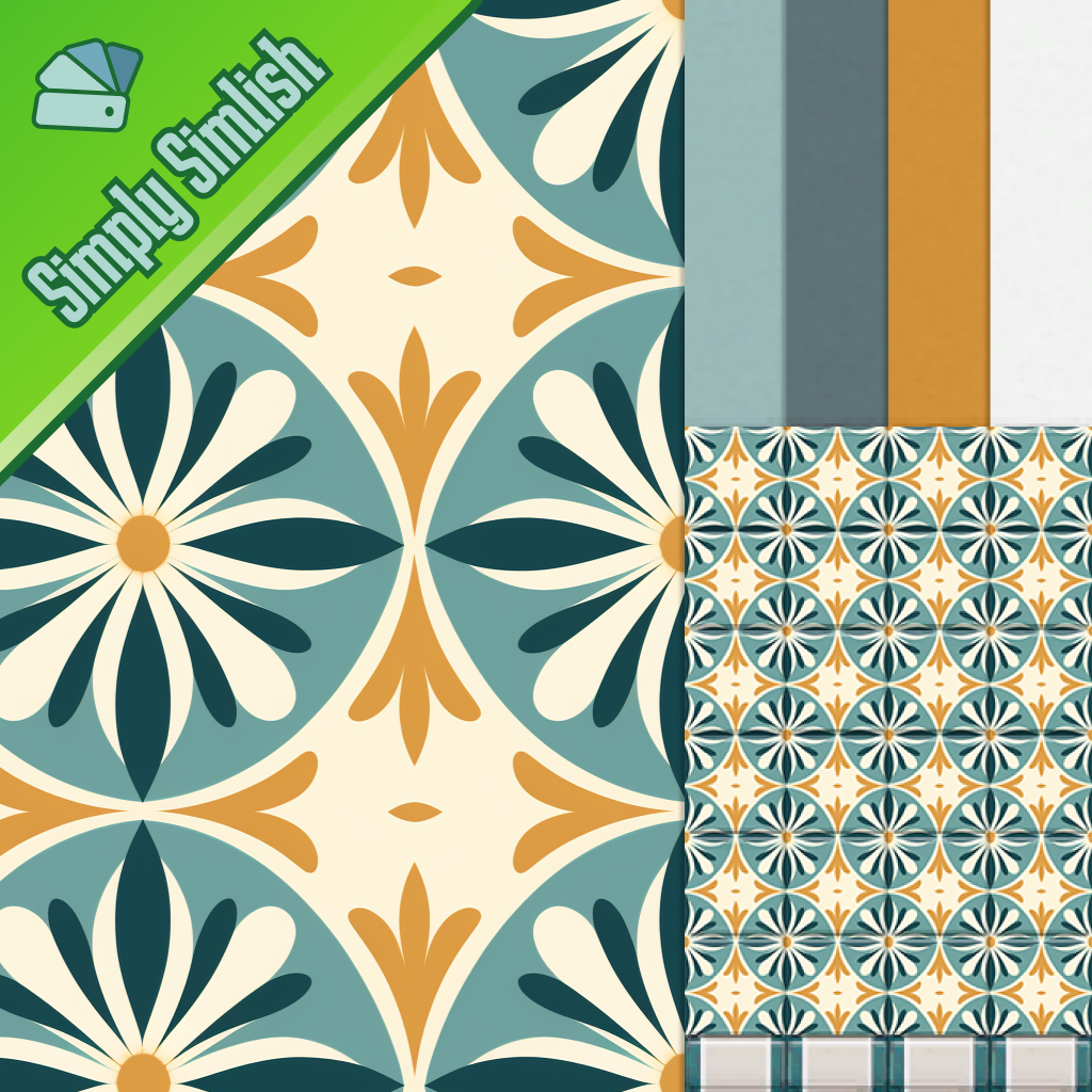 Funky Flowery Kitchen Floor tiles - Gallery - The Sims 4 Build / Buy ...