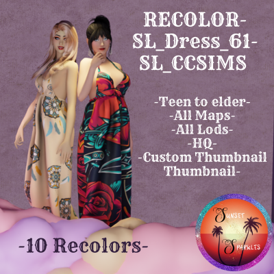 RECOLOR-SL_Dress_61-SL_CCSIMS - The Sims 4 Create a Sim - CurseForge