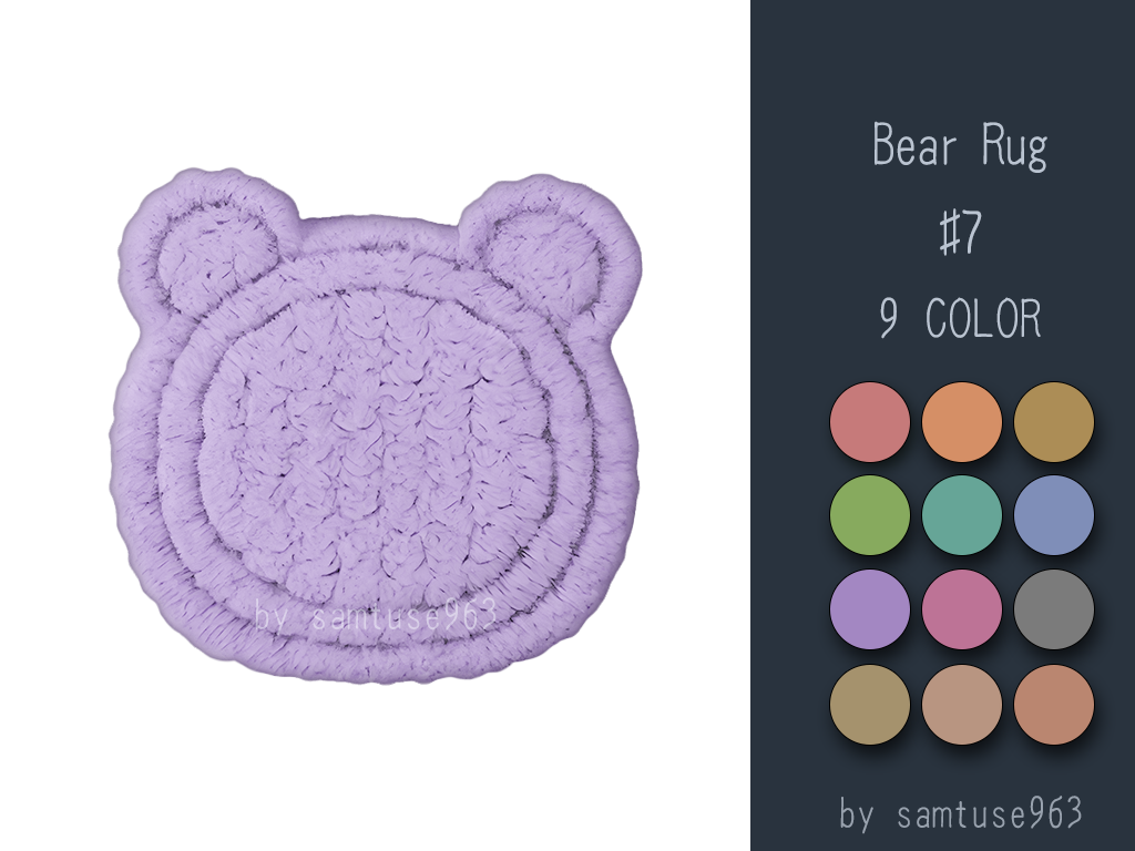 Bear Dance Rug #7 Samtuse963 - The Sims 4 Build / Buy - CurseForge