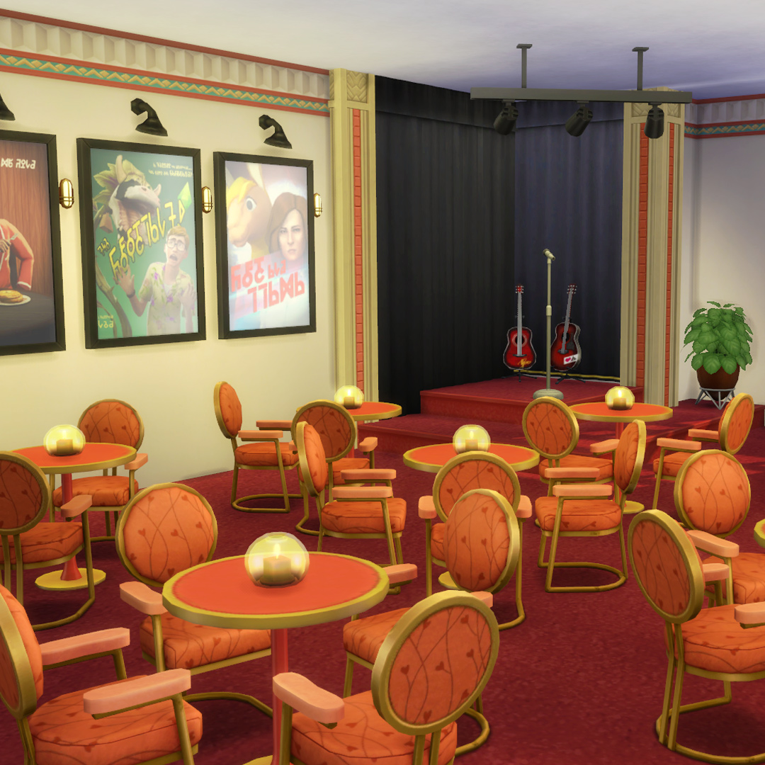 Go-Go Cinema | Del Sol Valley | Art Deco Lounge - The Sims 4 Rooms ...