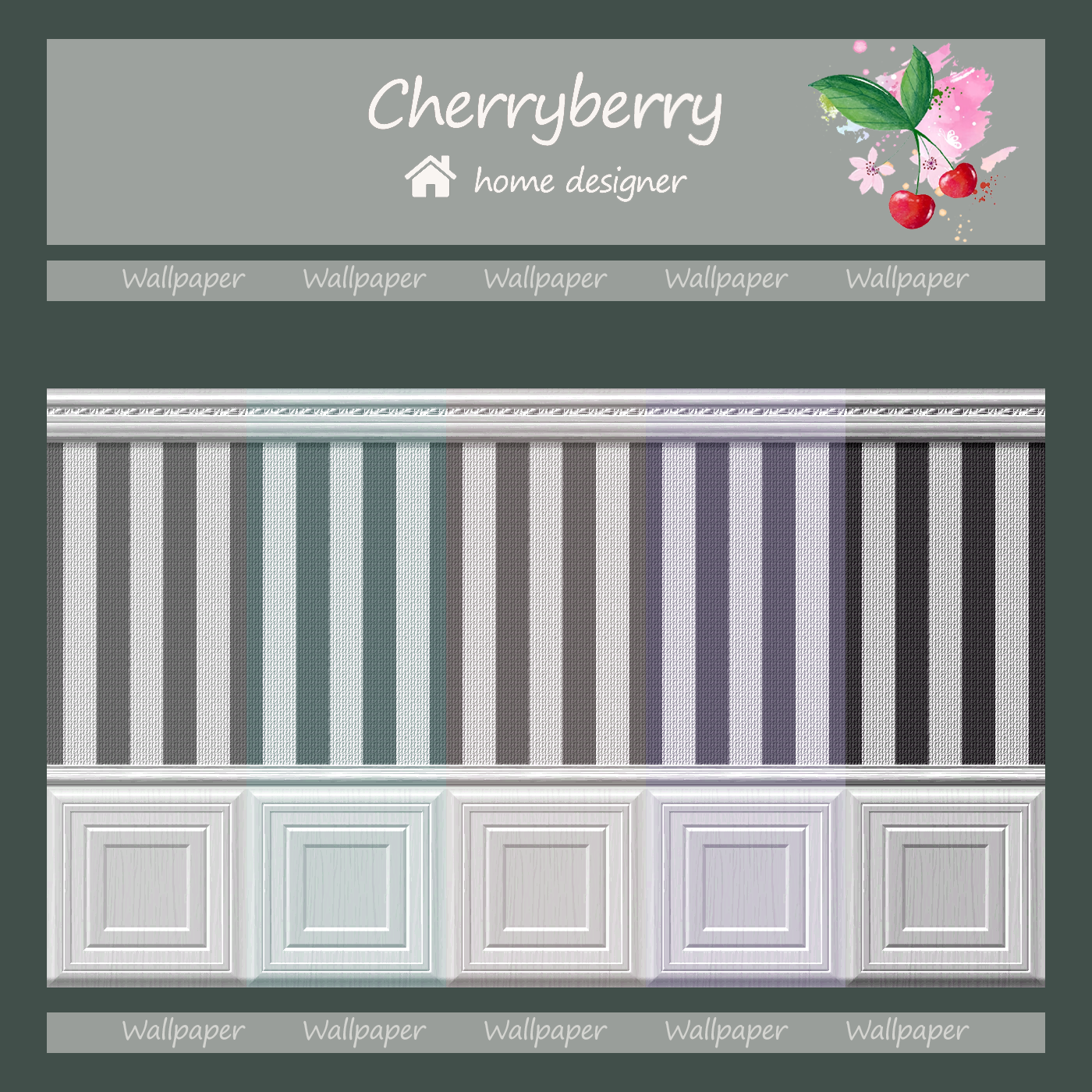 decorative striped wallpaper - Gallery - The Sims 4 Build / Buy ...