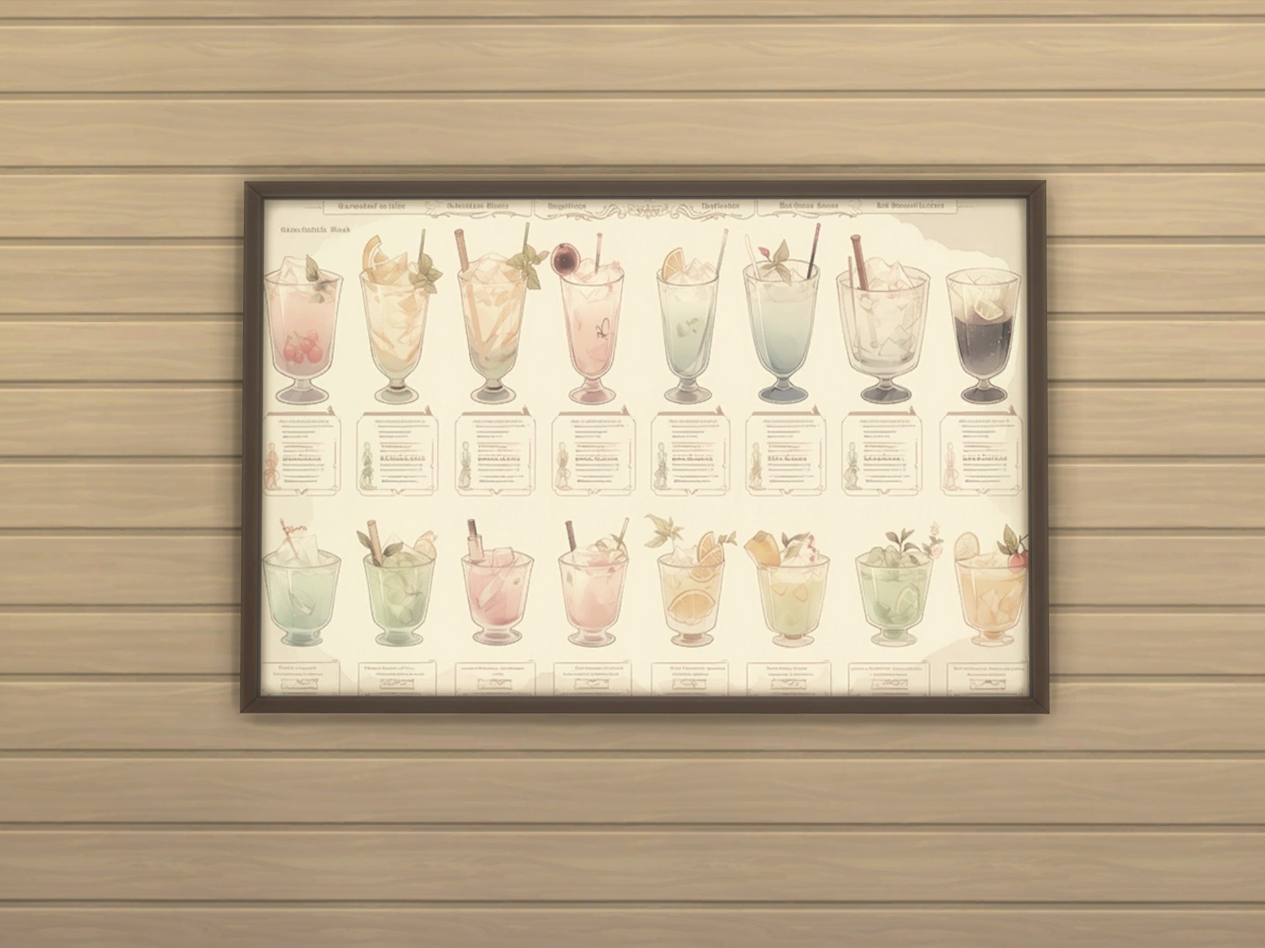 Drink Menu Board #3 Samtuse963 - The Sims 4 Build / Buy - CurseForge