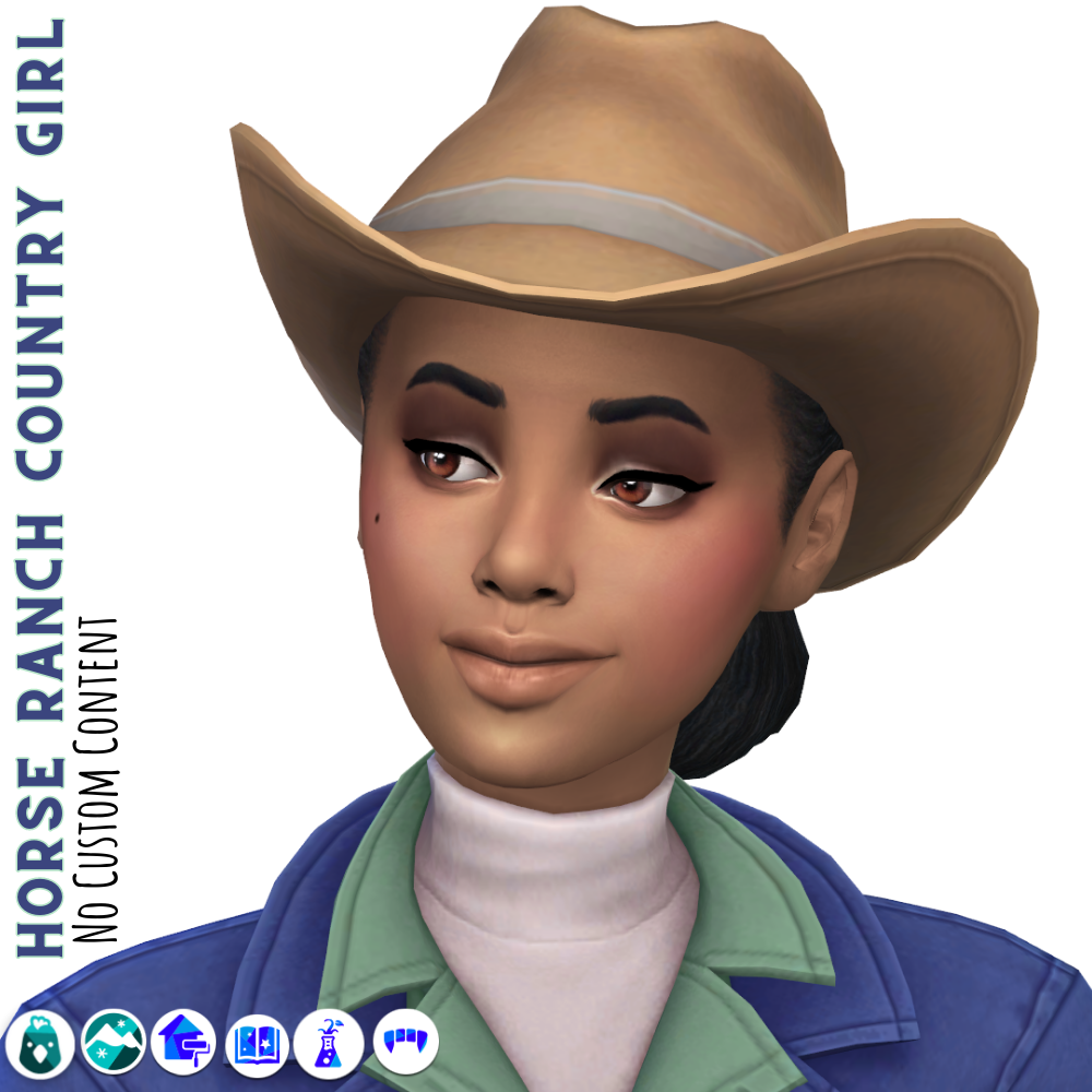 Horse Ranch Country Girl - NoCC - The Sims 4 Sims / Households - CurseForge
