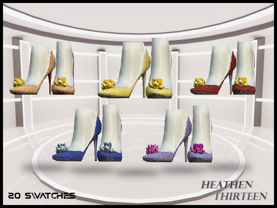 Crystal Covered Pointy Toe Pumps - Gallery - The Sims 4 Create a Sim ...