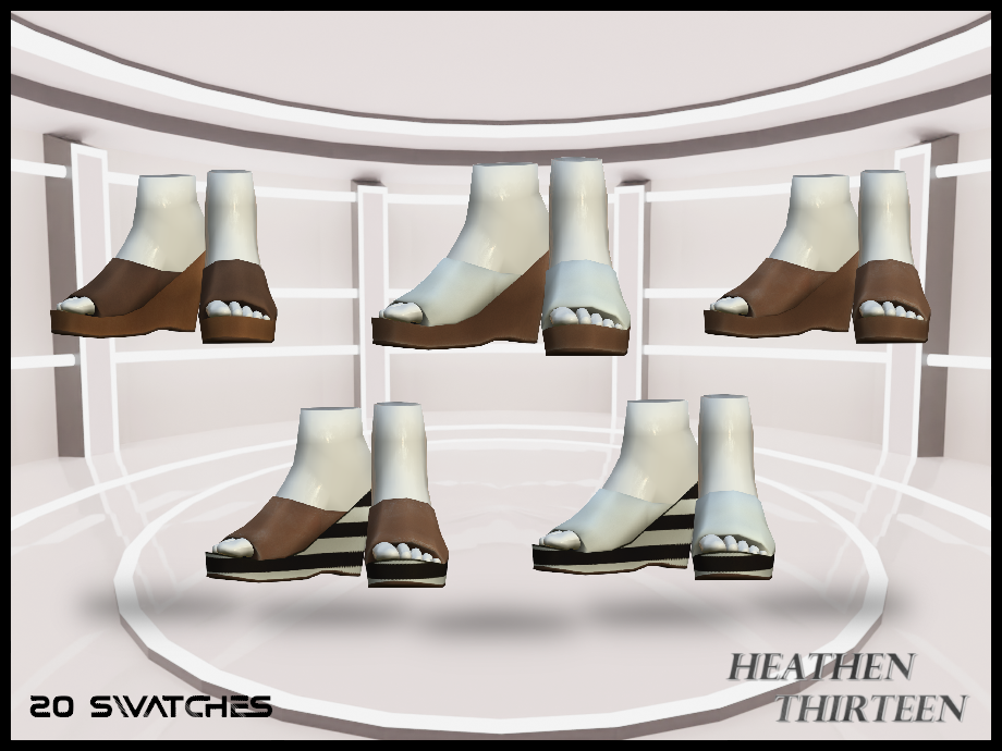 Open Toe Wedge Heels - Gallery - The Sims 4 Create a Sim - CurseForge