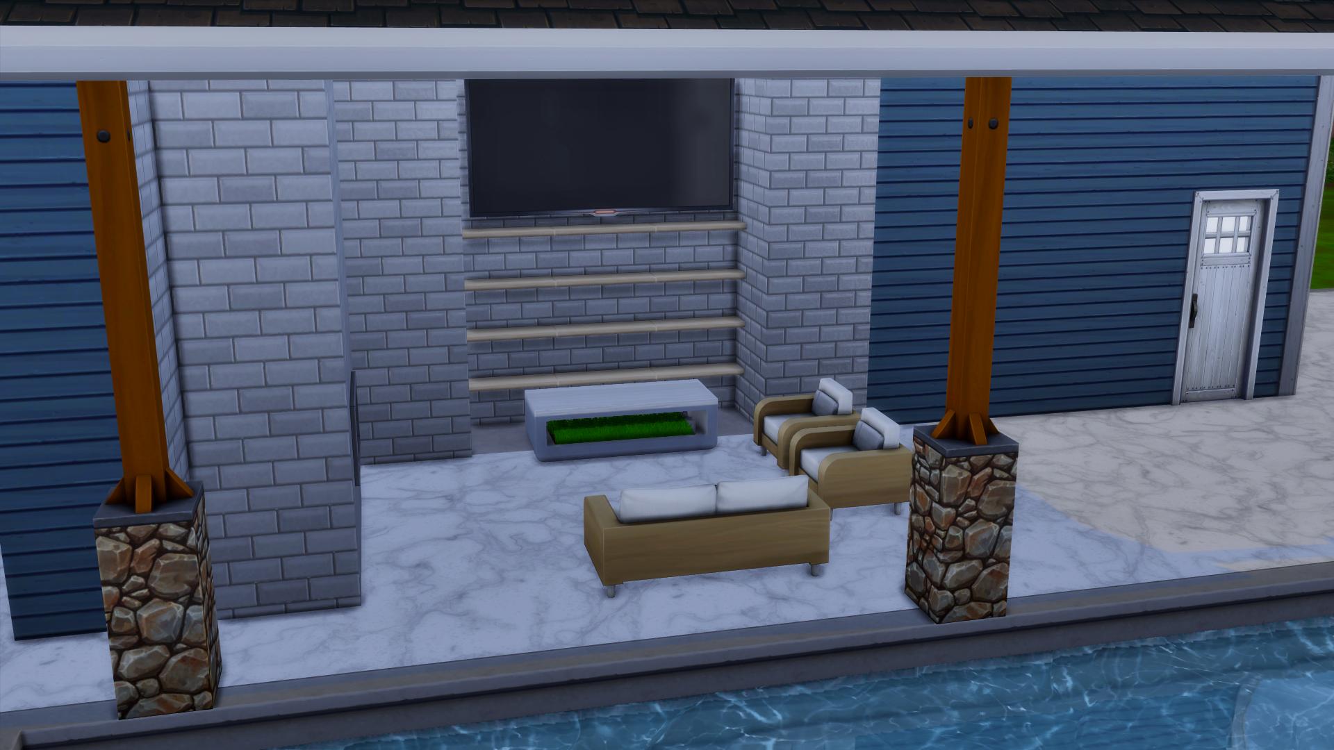 Traditional Pool House Gallery The Sims 4 Rooms Lots Curseforge