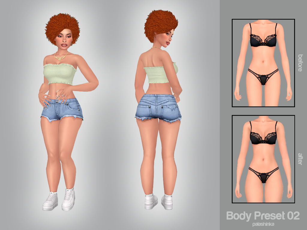 Body Preset N2 | palashinka - The Sims 4 Create a Sim - CurseForge