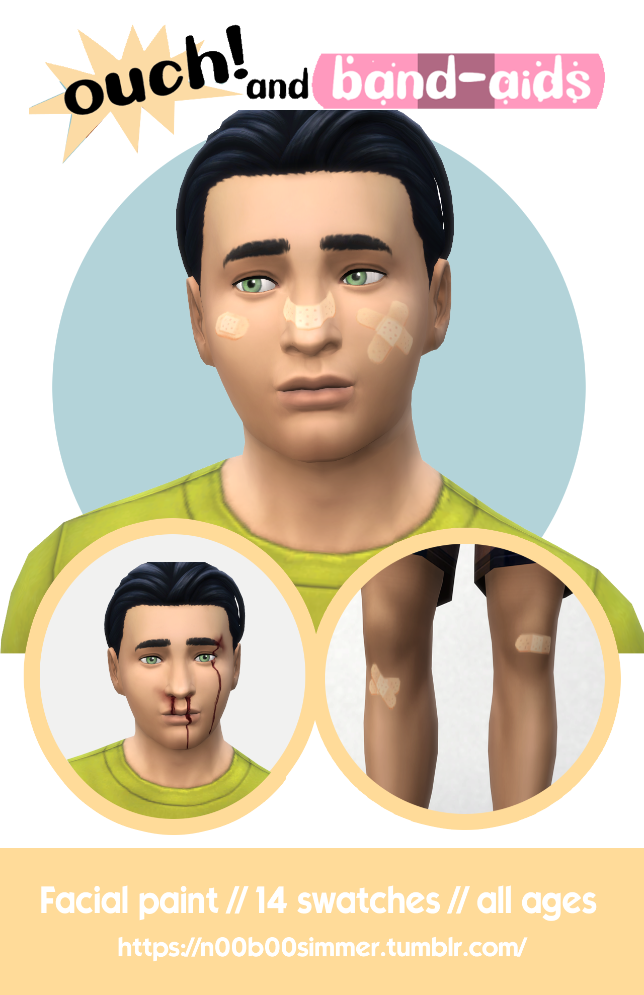 Ouch and band aid - Gallery - The Sims 4 Create a Sim - CurseForge