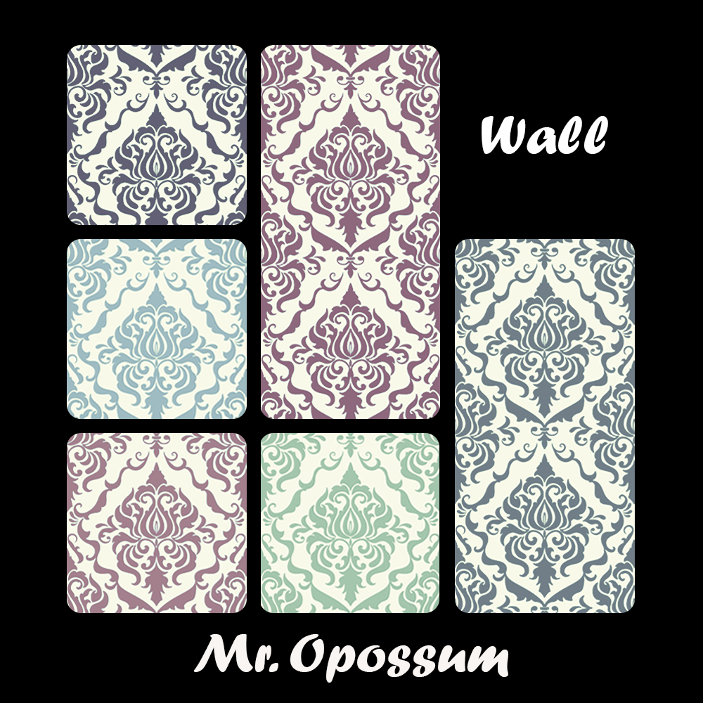 Mr.Opossum monogram ornament walls - Gallery - The Sims 4 Build / Buy ...