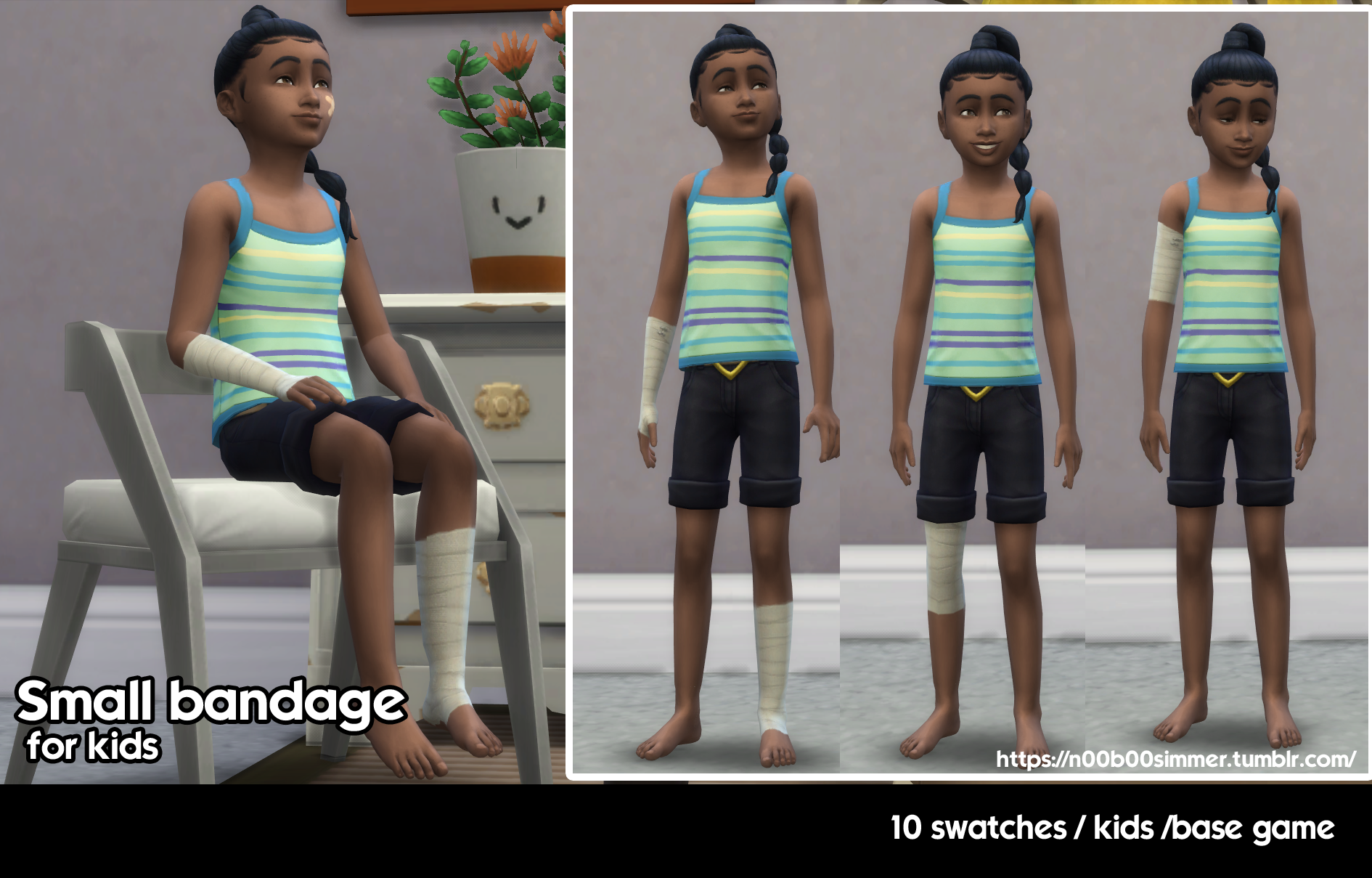 small bandage for kids - Screenshots - The Sims 4 Create a Sim - CurseForge