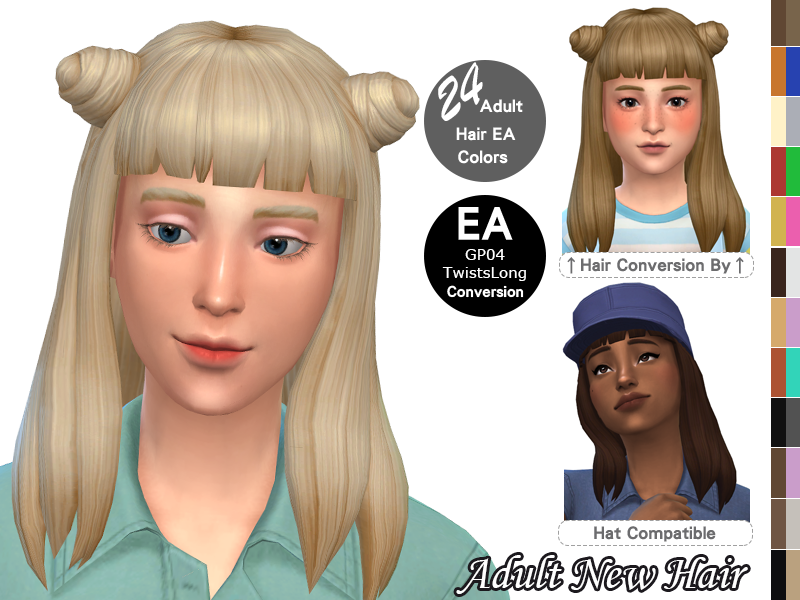 Adult Twists Long Hair - Gallery - The Sims 4 Create a Sim - CurseForge