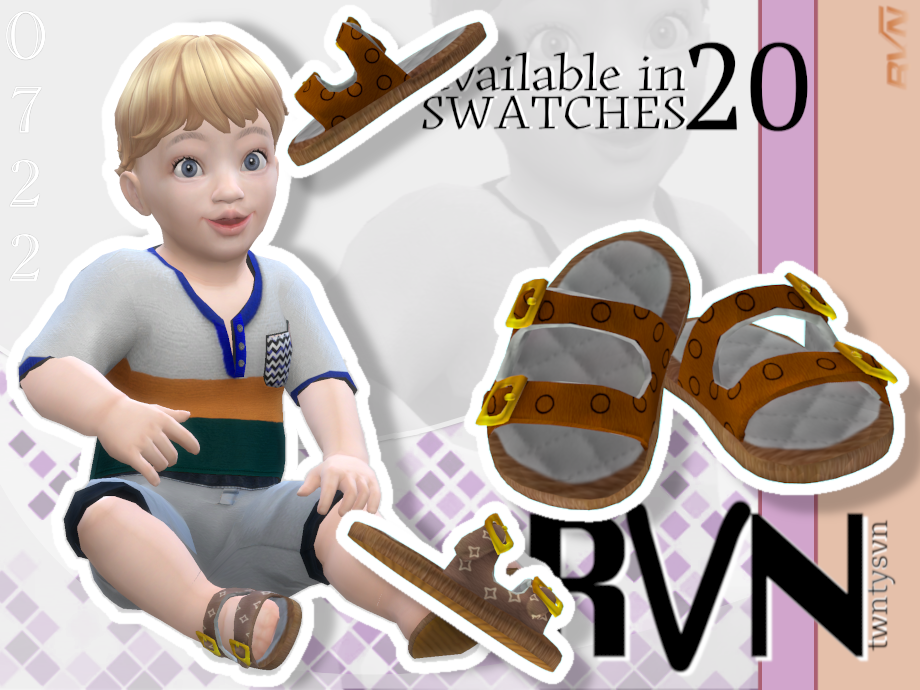 Download Infants Buckle Strap Adventure Leather Slides (Male/Female ...