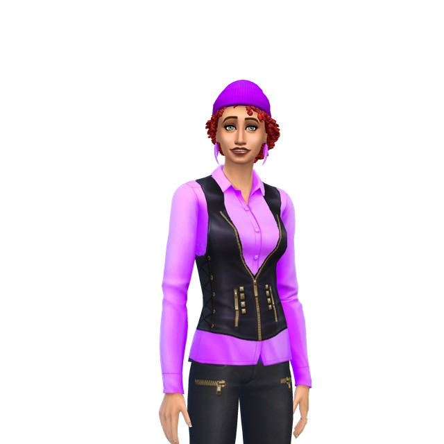 Retro Leather fun outfit - Gallery - The Sims 4 Create a Sim - CurseForge