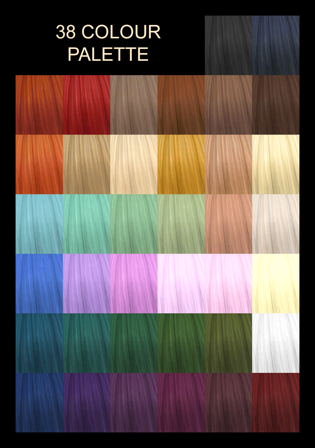 Long Hair with Headband Recoloured and Retextured - Child - The Sims 4 ...