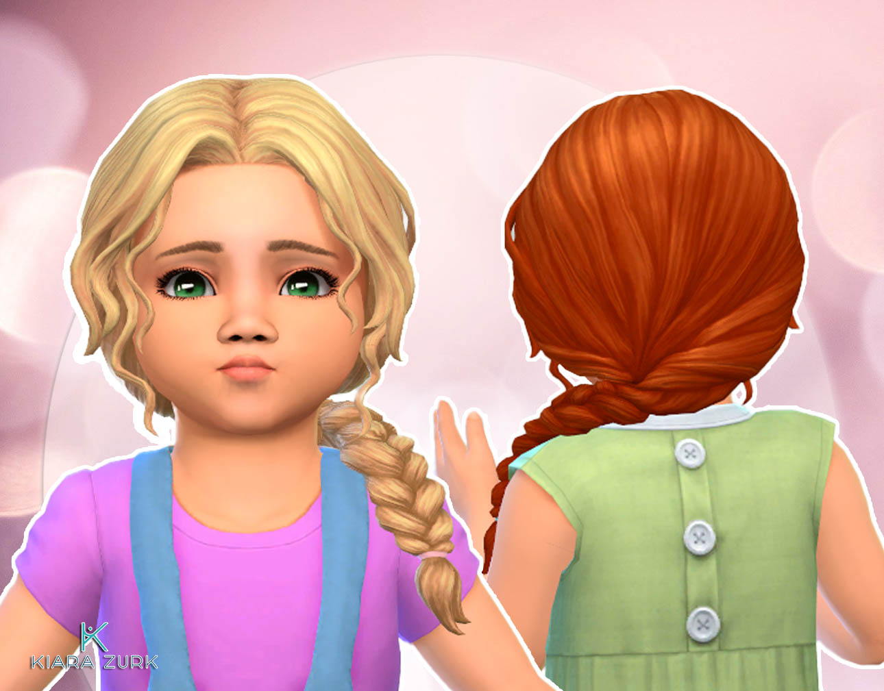 Alice Side Braid for Toddlers - The Sims 4 Create a Sim - CurseForge