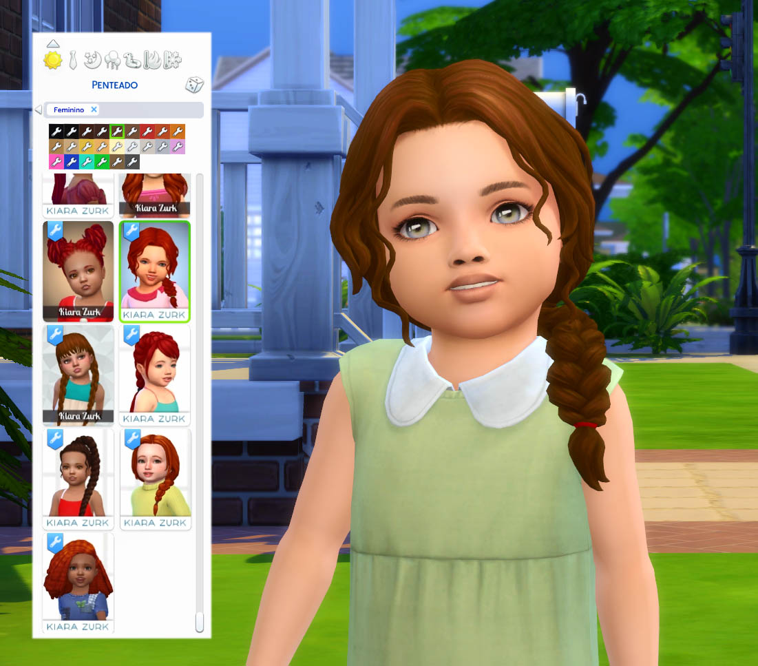 Alice Side Braid for Toddlers - The Sims 4 Create a Sim - CurseForge