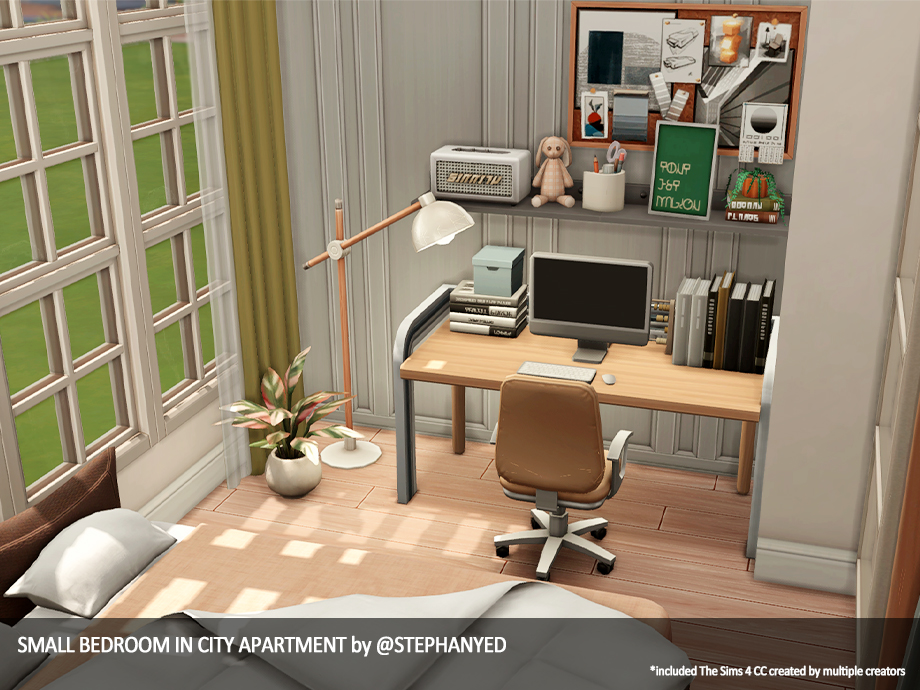 Small Bedroom in City Apartment - The Sims 4 Rooms / Lots - CurseForge