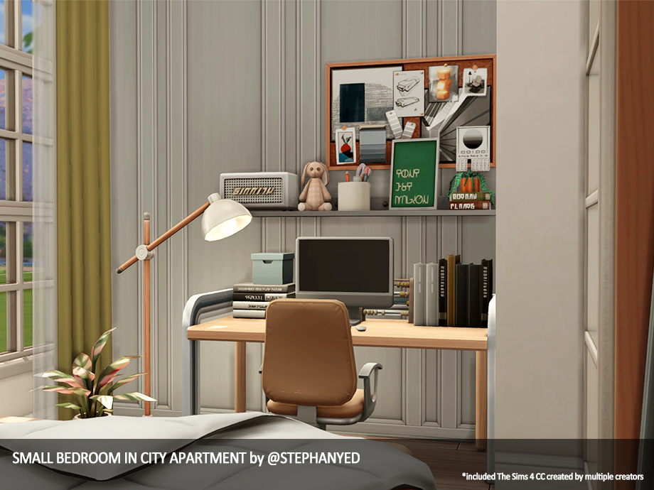 Small Bedroom in City Apartment - The Sims 4 Rooms / Lots - CurseForge