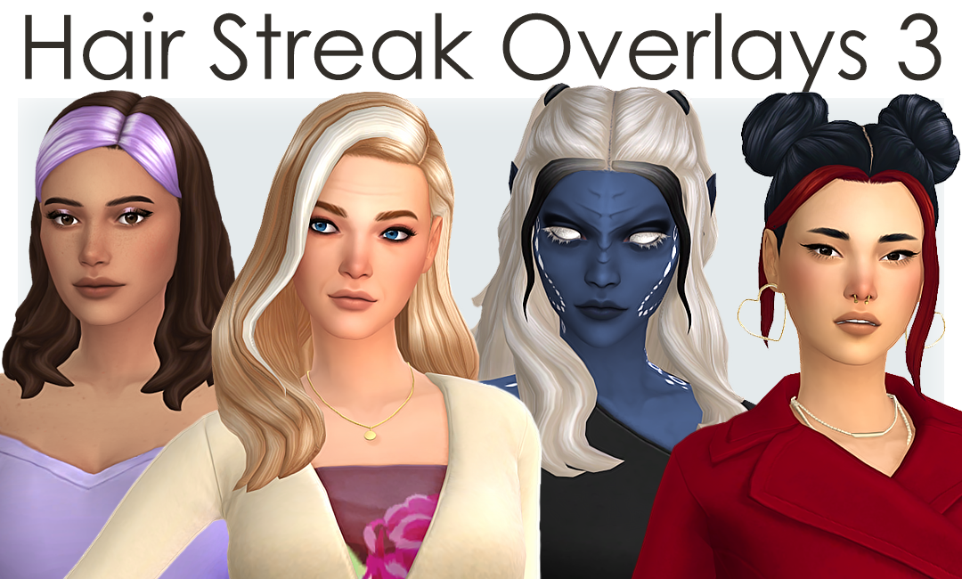 Hair Streak Overlays 3 - The Sims 4 Create a Sim - CurseForge