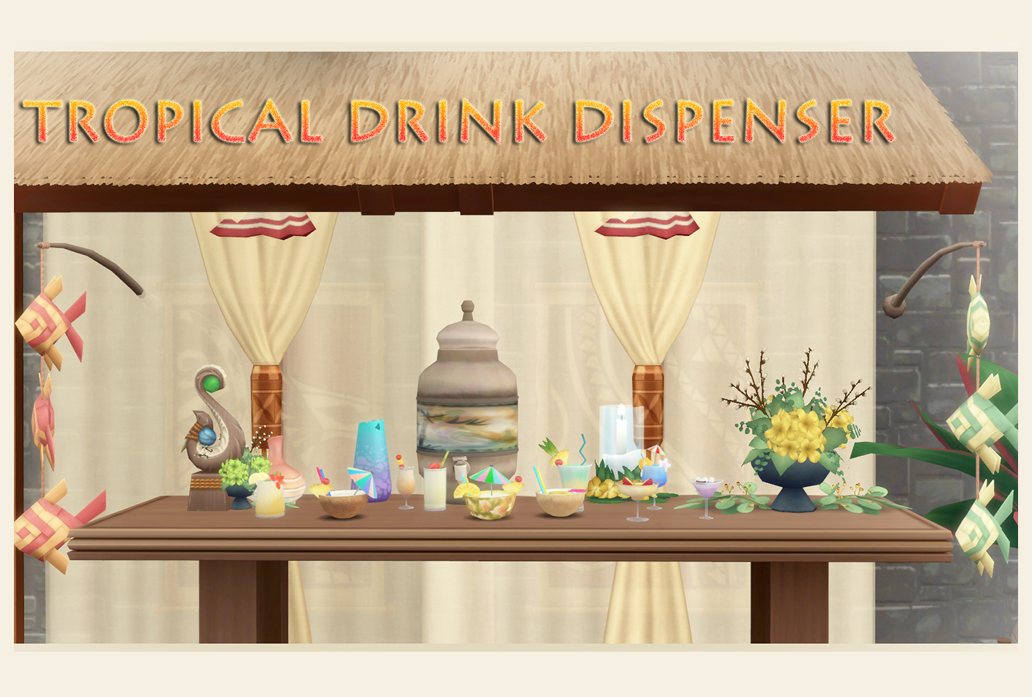 Tropical Drink Dispenser - Gallery - The Sims 4 Mods - CurseForge