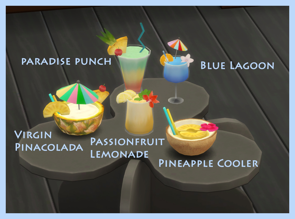 Tropical Drink Dispenser - Gallery - The Sims 4 Mods - CurseForge