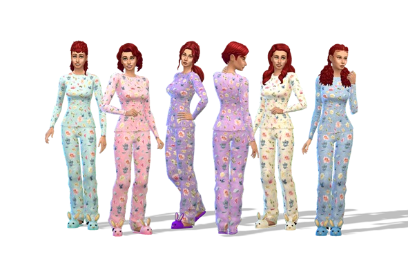 Floral PJ set - The Sims 4 Create a Sim - CurseForge