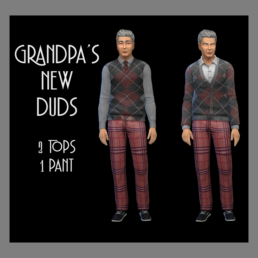 Grandpa's New Duds - Traditionally Elder Garb - The Sims 4 Create a Sim ...