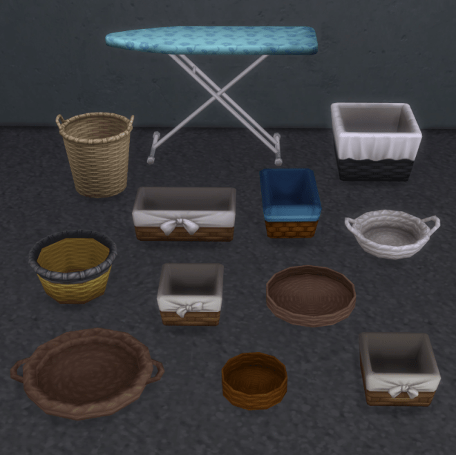 Baskets & Ironing Board Table - The Sims 4 Build / Buy - CurseForge