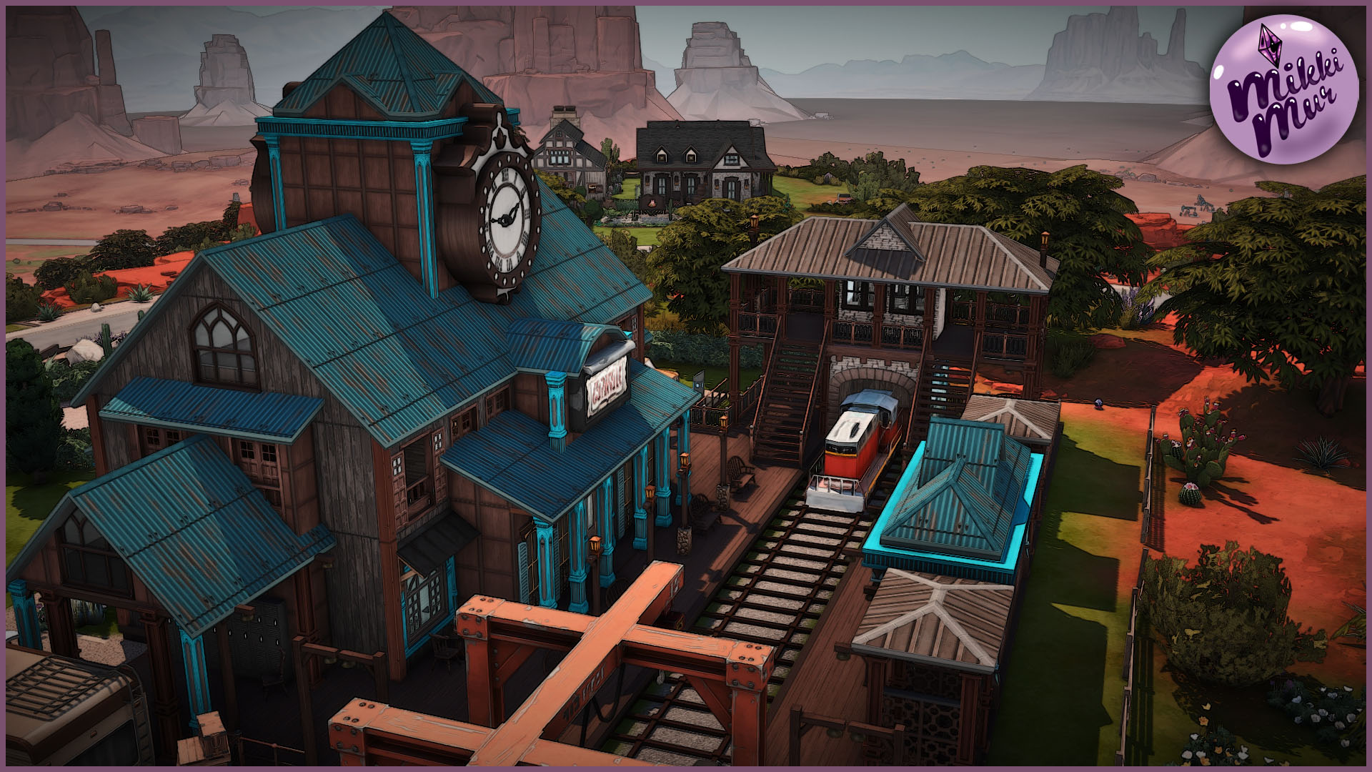 Western Railway Station No CC - Gallery - The Sims 4 Rooms / Lots ...