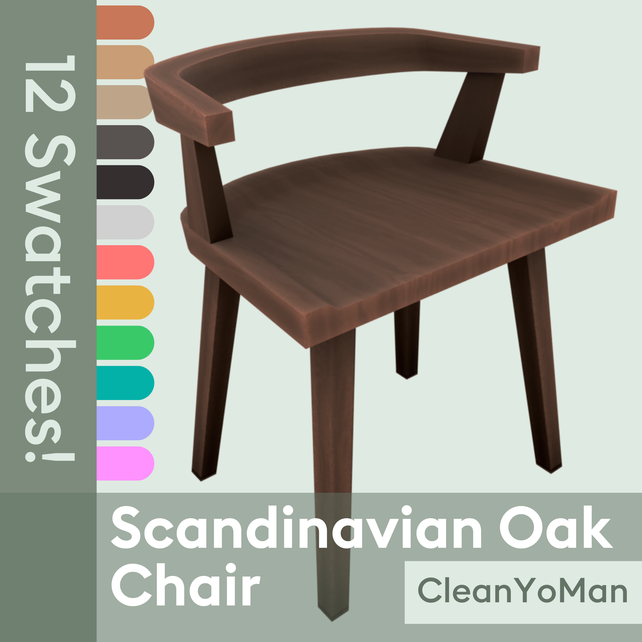 Scandinavian Oak Chair - The Sims 4 Build / Buy - CurseForge