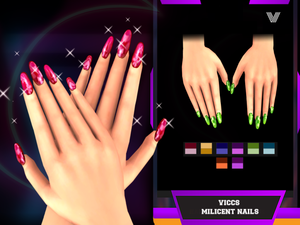 VICCS_MILICENT NAILS (TEEN-DLDER) - The Sims 4 Create a Sim - CurseForge