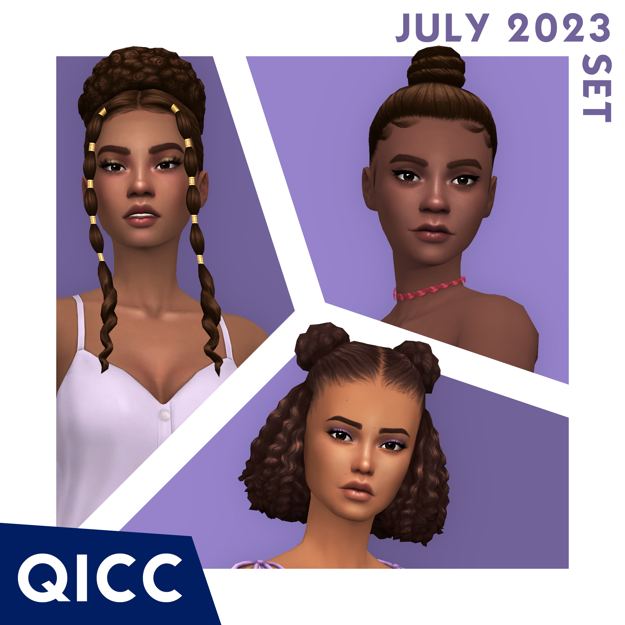 QICC - July 2023 Set - The Sims 4 Create a Sim - CurseForge