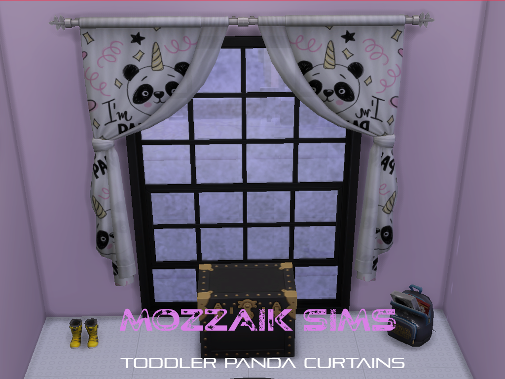 Kids Panda and Giraffe Curtail Set Right - Gallery - The Sims 4 Build ...