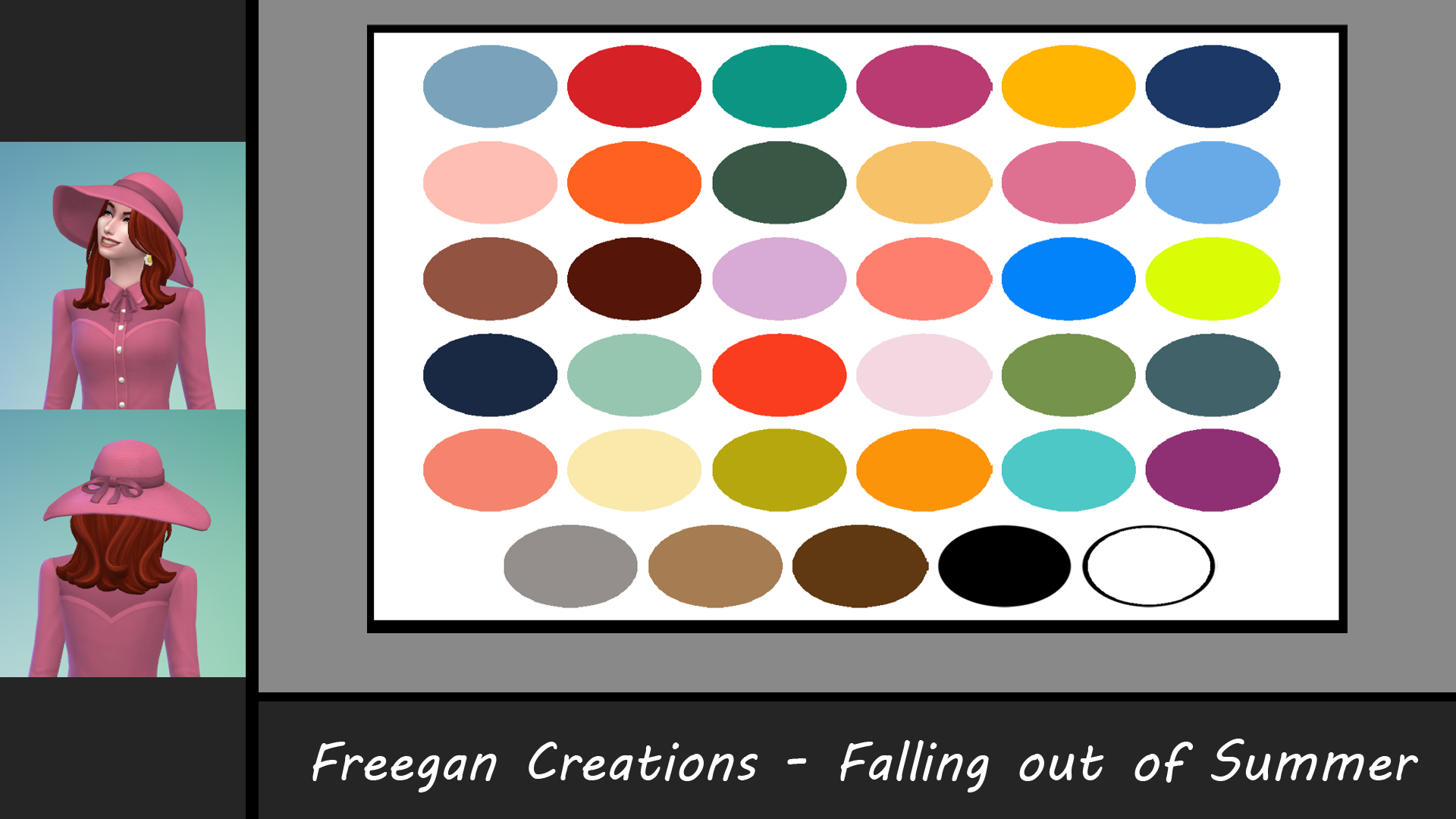 FC-Falling out of Summer Set-Floppy Sun Hat - Gallery - The Sims 4 ...