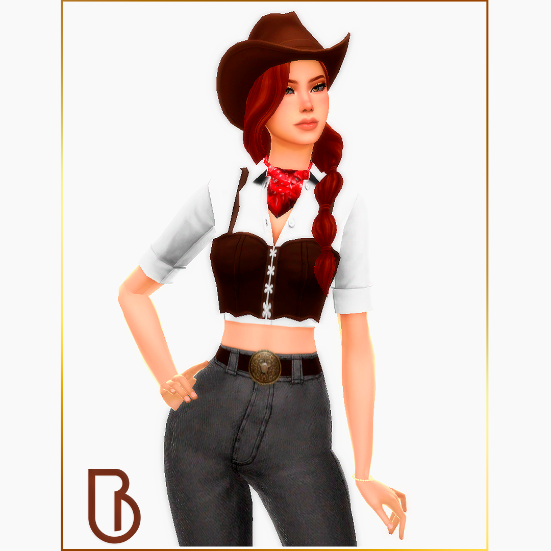 Woman Top - Western - Version 1 - Gallery - The Sims 4 Create a Sim ...