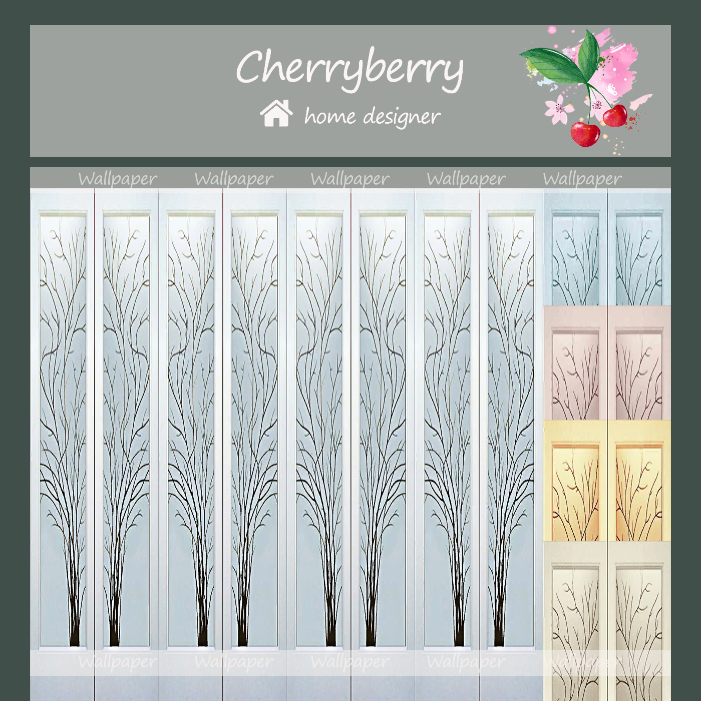 patterned frosted glass wall - Gallery - The Sims 4 Build / Buy ...
