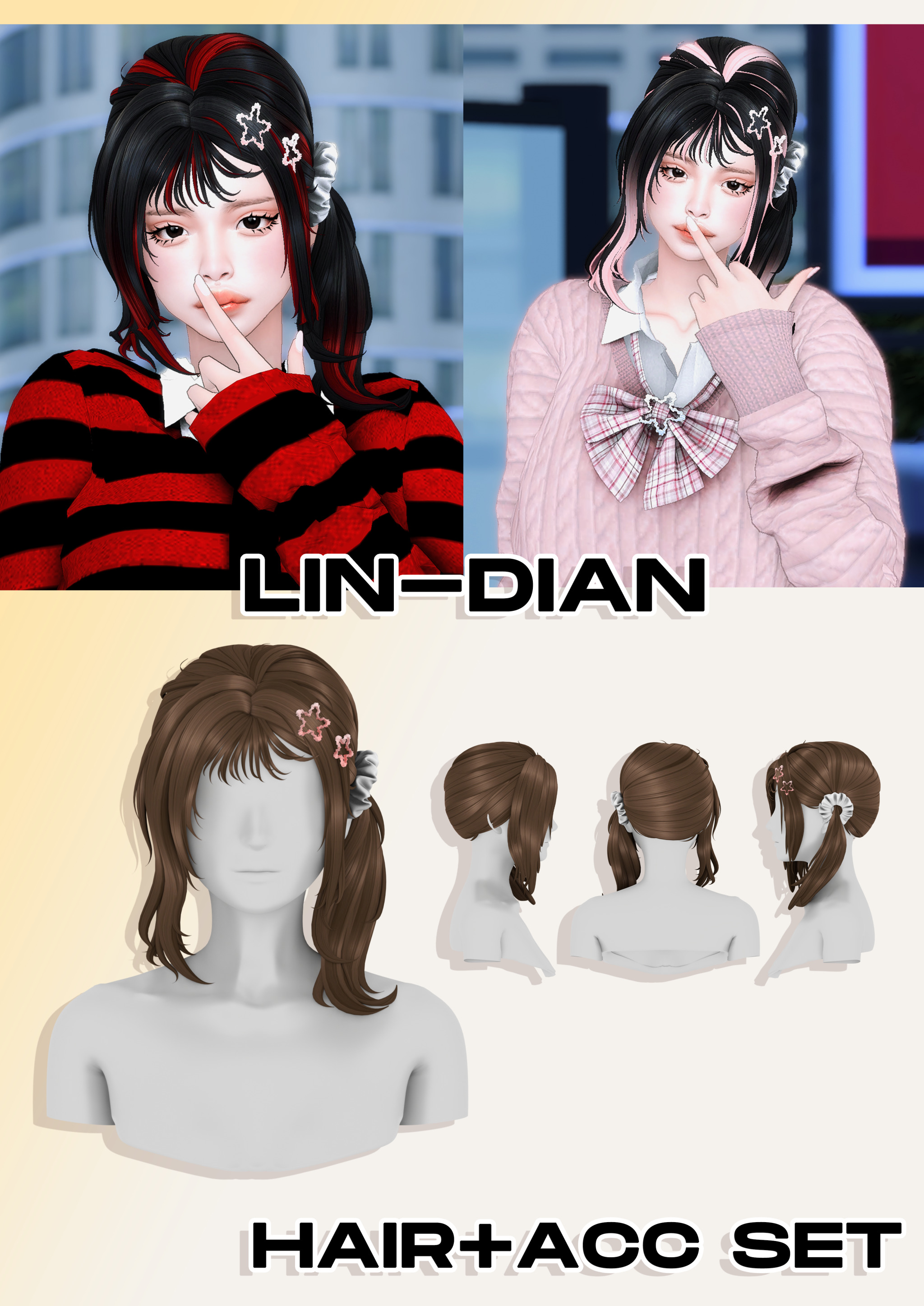 Else-Hair Set - Gallery - The Sims 4 Create a Sim - CurseForge