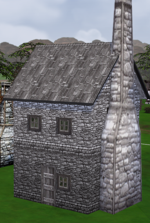 Settlers Miner's Huts Chimneys - Gallery - The Sims 4 Build / Buy ...