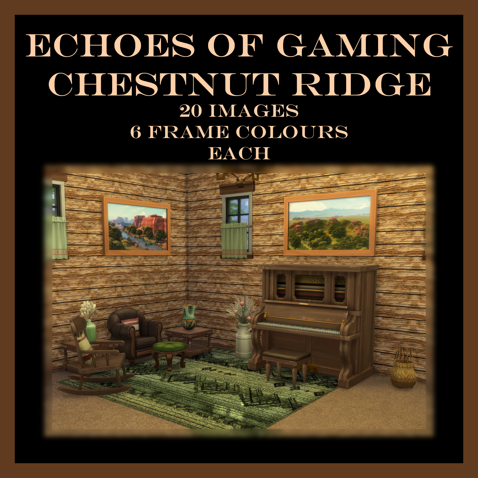 Echoes of Gaming - Chestnut Ridge Paintings - Gallery - The Sims 4 ...