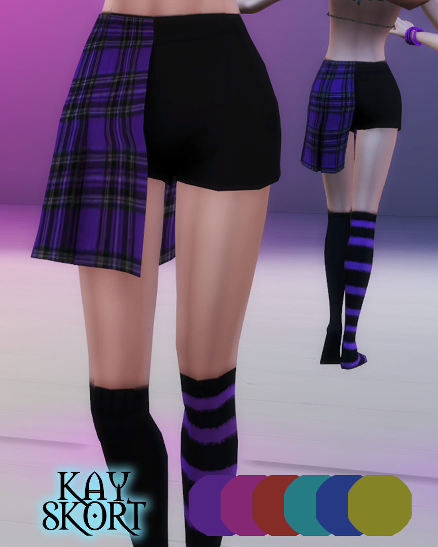 Kay Skort (E-Nation Collection) - Gallery - The Sims 4 Create a Sim ...