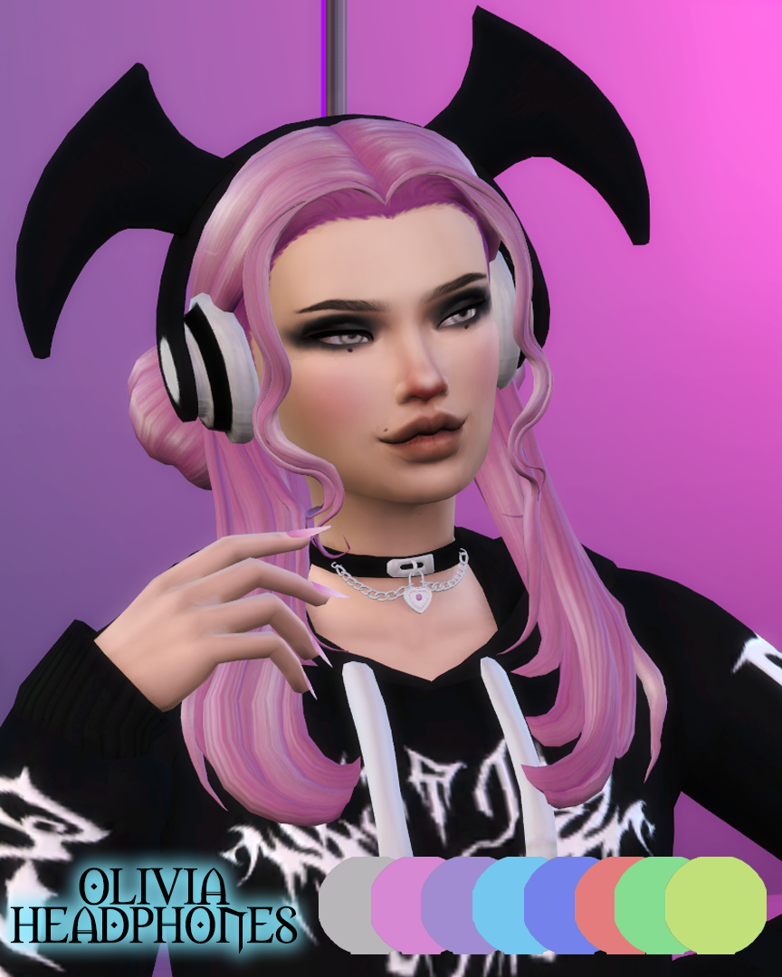 Olivia Headphones (E-Nation Collection) - Gallery - The Sims 4 Create a ...