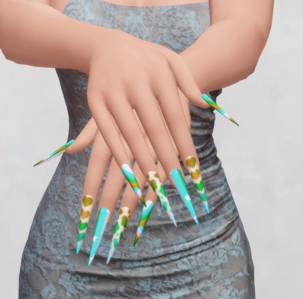 Nails Set N009 - Screenshots - The Sims 4 Create a Sim - CurseForge