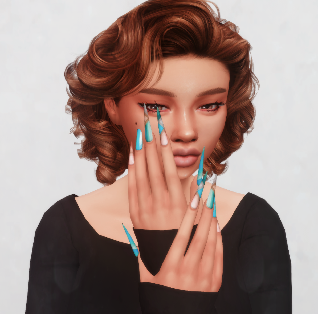 Nails Set N010 - Screenshots - The Sims 4 Create a Sim - CurseForge