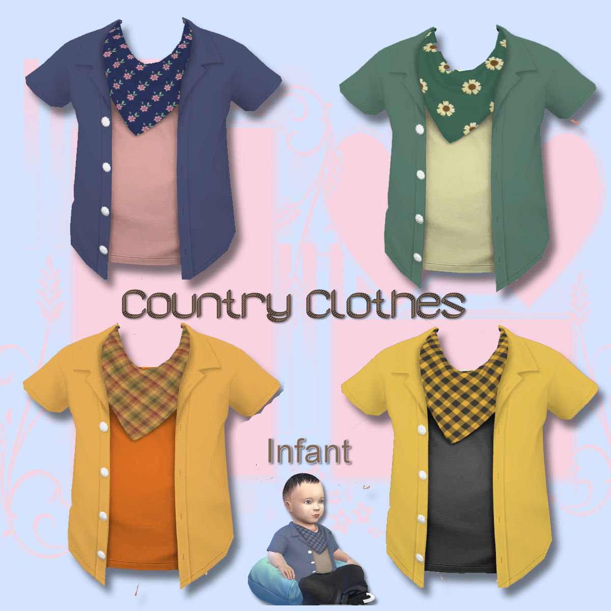 Country Clothes update - Gallery - The Sims 4 Create a Sim - CurseForge