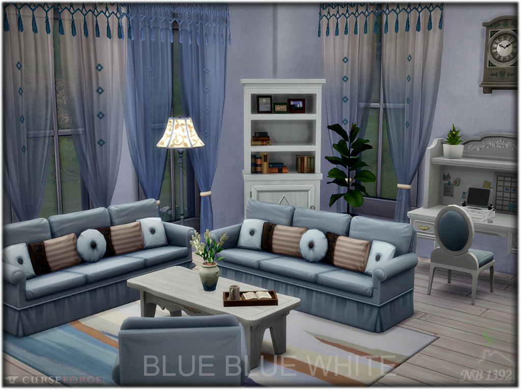 Blue Blue White (No CC!) - Gallery - The Sims 4 Rooms / Lots - CurseForge