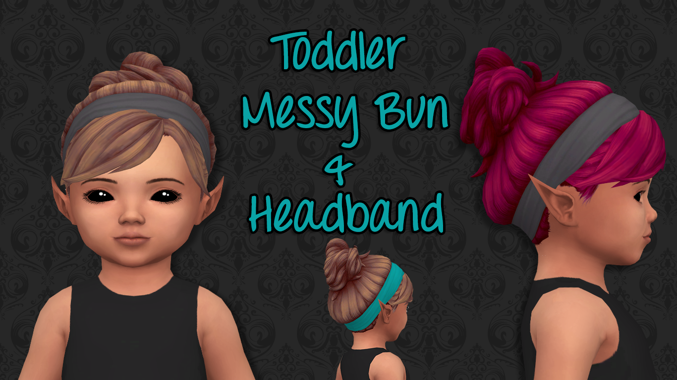 Toddler Messy Bun & Headband - Gallery - The Sims 4 Create a Sim ...