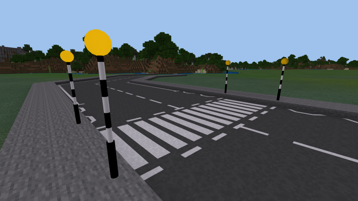 Snowy's Zebra Crossing - Gallery - Minecraft Bedrock Addons - CurseForge