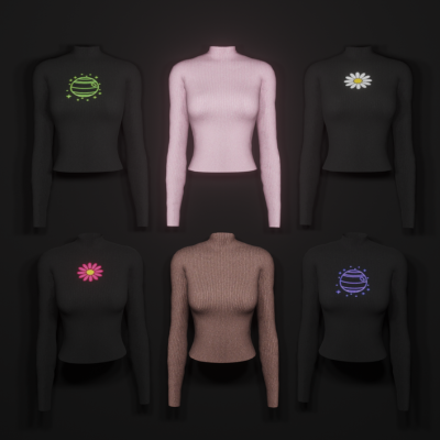 Ribbed Longsleeve shirt - Gallery - The Sims 4 Create a Sim - CurseForge