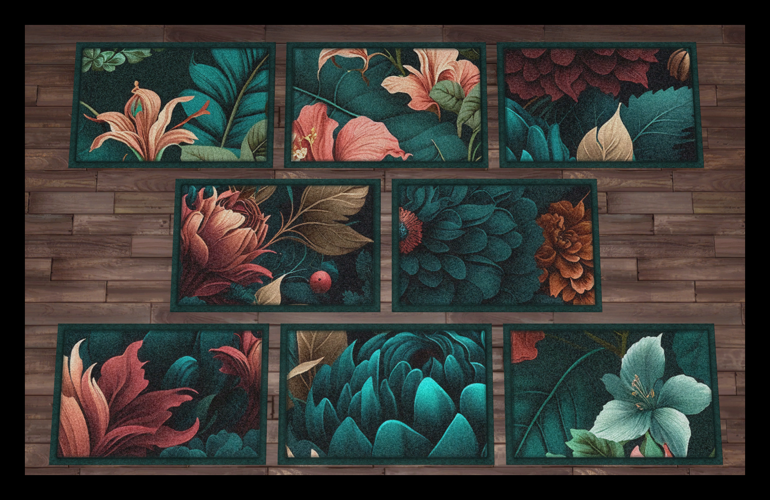 Floral Dreams Rugs - Set 3 - Gallery - The Sims 4 Build / Buy - CurseForge